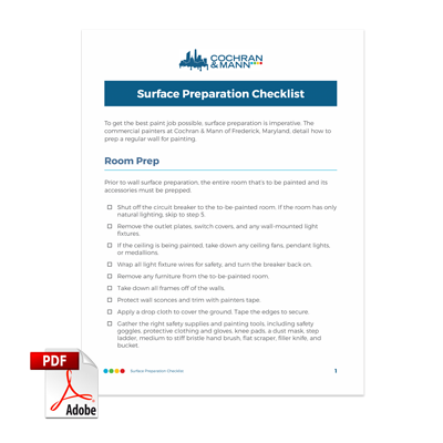 Surface Preparation Checklist